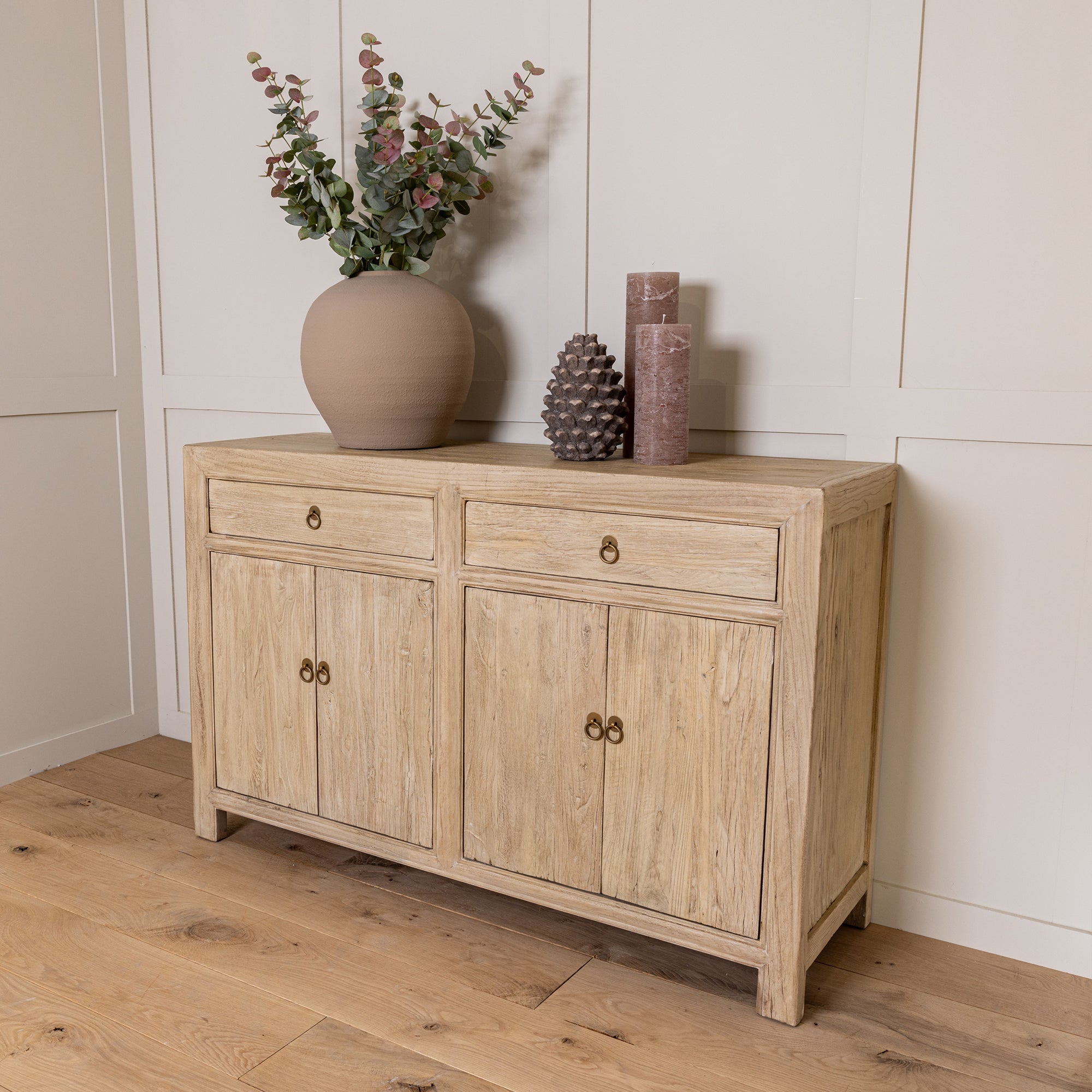 Reclaimed Sideboard Large Reclaimed Teak Sideboard With 5 Drawers And