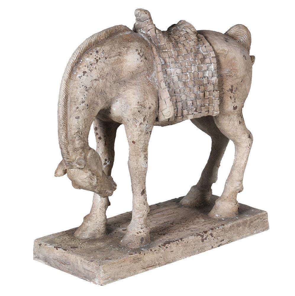 Aged Bowing Horse Statue – Cotswold Luxe