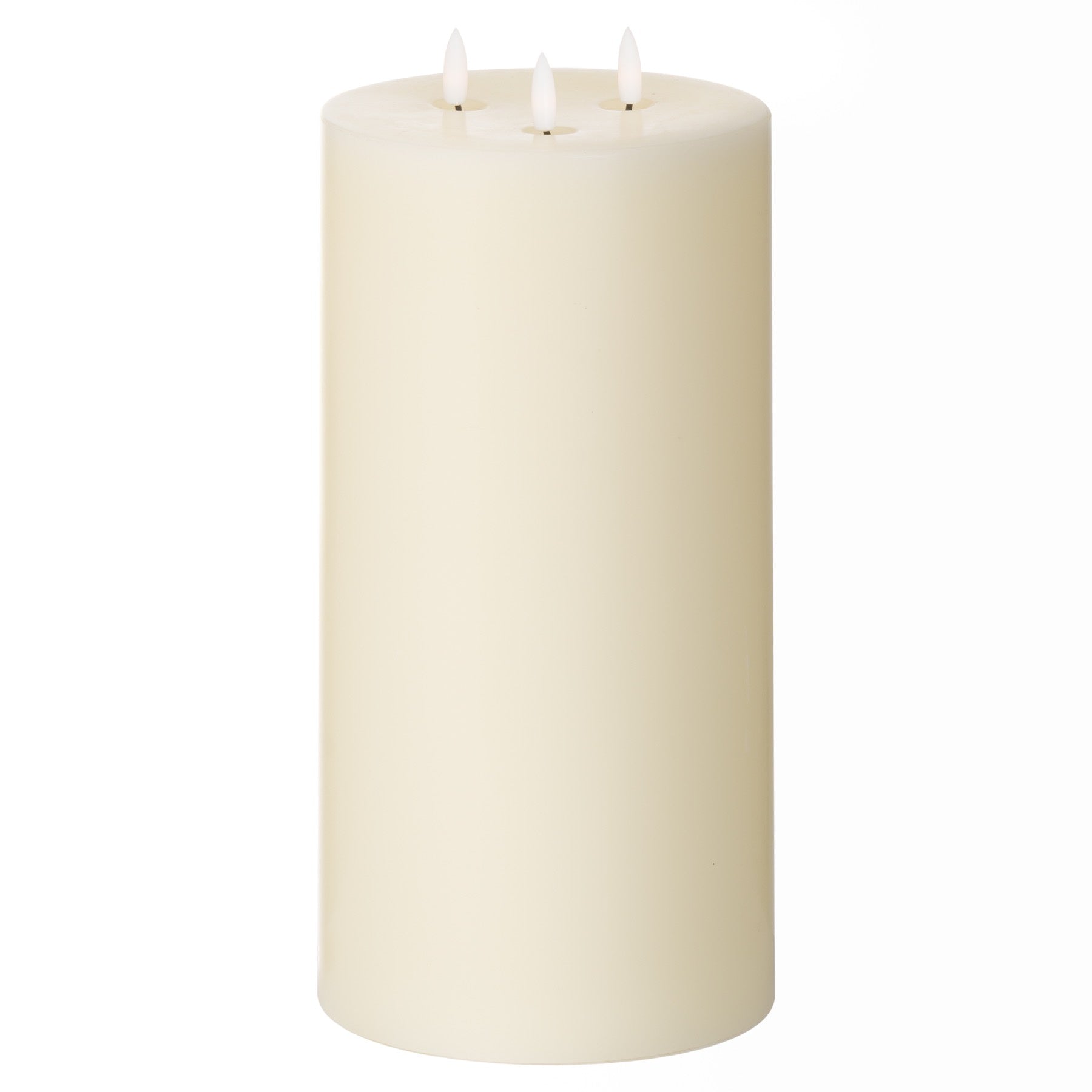 Tall Triple Flame LED Ivory Candle – Cotswold Luxe