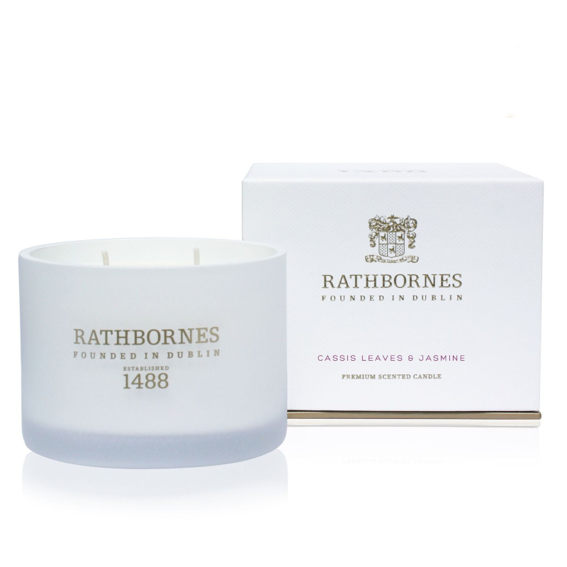 Rathbornes Classic candle Cassis leaves and Jasmine – Cotswold Luxe